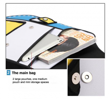 2D Backpack Blue/Yellow - 2D Bags