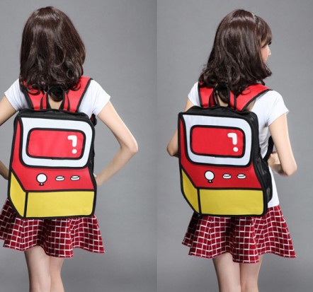 2D Bag Arcade Backpack - A Gamer's Paradise