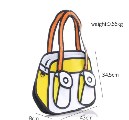 2D Bag Dual Pocket Purse - 2D Bags