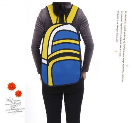 2D Backpack - Rounded Style - 2D Bags