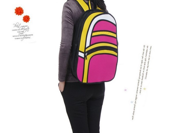 2D Backpack - Rounded Style - 2D Bags