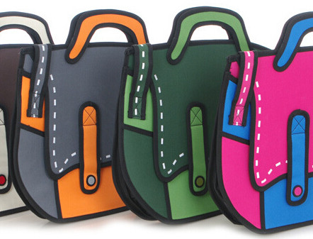 2D Bag - Quirky Style Shoulder Bag